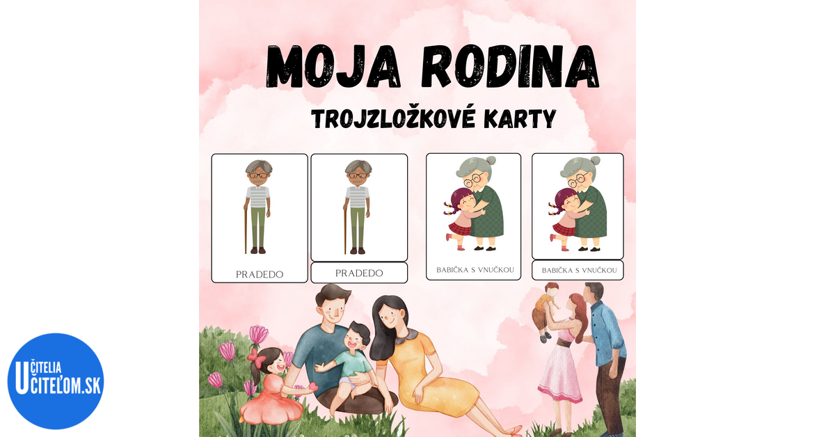 Moja rodina - trojzložkové karty - Občianska výchova | UčiteliaUčiteľom.sk